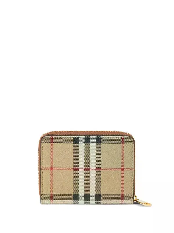 Burberry Vintage Check Leather Wallet