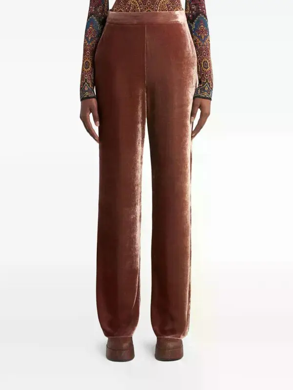Etro Velvet Palazzo Trousers