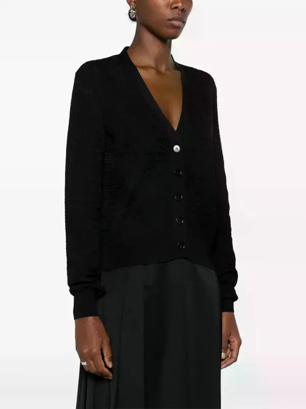 Givenchy 4g Jacquard V-neck Cardigan