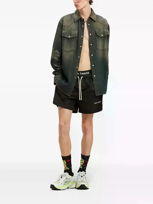 Palm Angels Logo Swim Shorts
