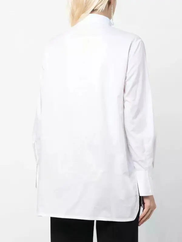 Shiatzy Chen Lace-detail Long-sleeve Shirt - White