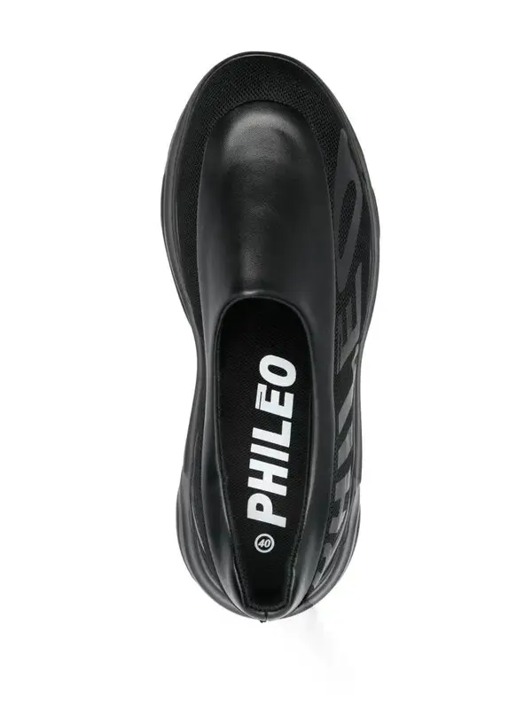 PHILEO Logo-print Laceless Low-top Sneakers
