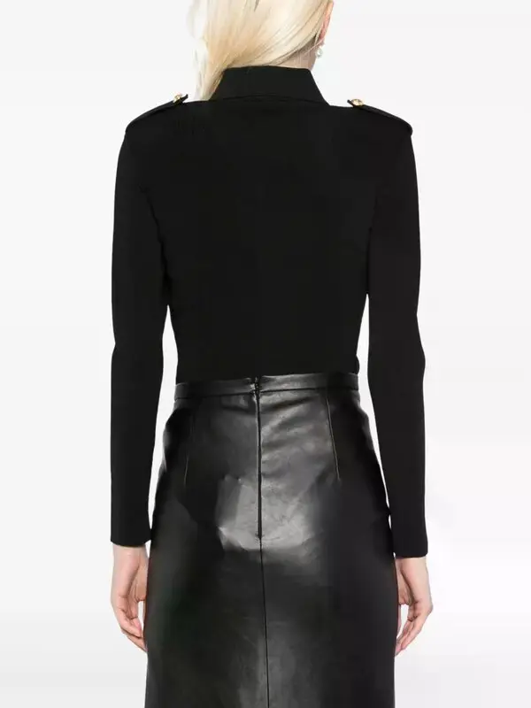 TOM FORD Ribbed Knit Bodysuit - Black
