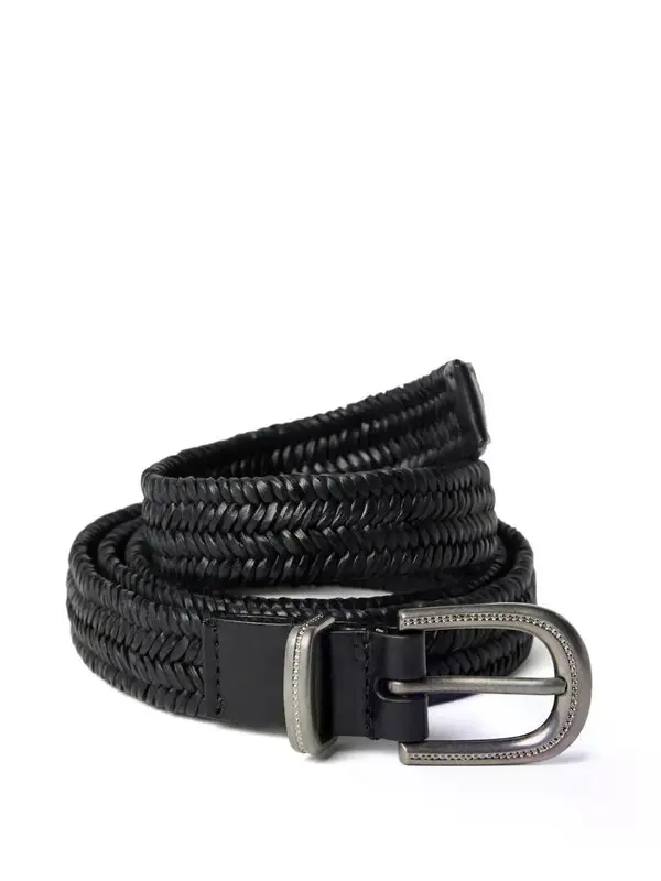 Brunello Cucinelli Braided Leather Belt