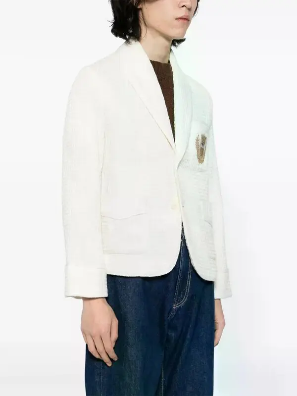 BODE Embroidered Logo-appliqué Blazer