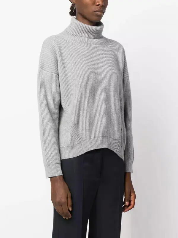 Peserico Roll-neck Silk-wool Blend Jumper