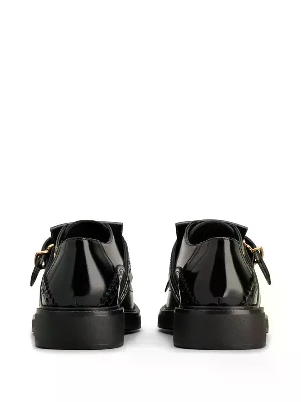 TOD'S Leather Fringe Detail Loafers