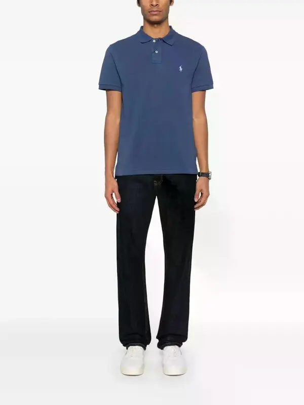 Polo Ralph Lauren Embroidered Polo Shirt - Blue