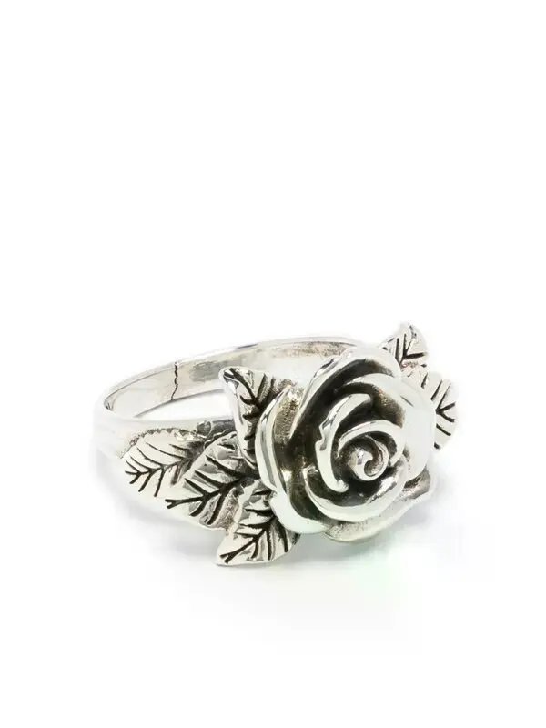 Emanuele Bicocchi Sterling Rose Ring - Silver