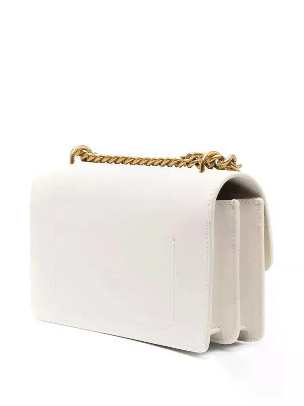 Pinko Small Leather Shoulder Bag With Metal Buckle
