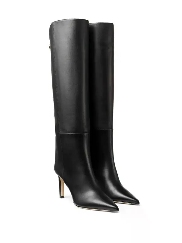 JIMMY CHOO Alizze Leather Knee High Boots