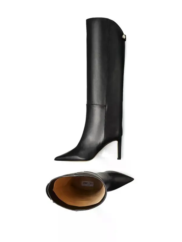 JIMMY CHOO Alizze Leather Knee High Boots