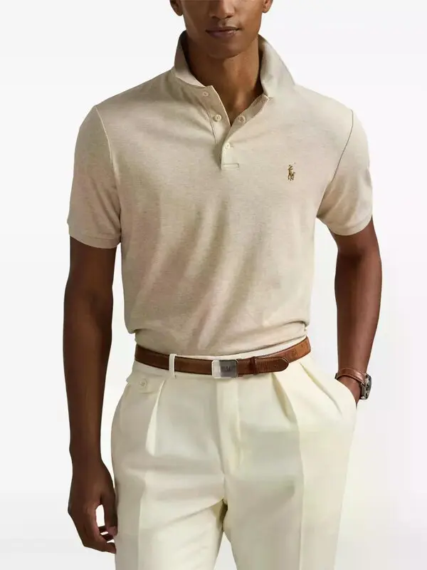 Polo Ralph Lauren Embroidered Polo Shirt - Neutrals