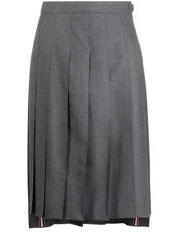 Thom Browne Pleated Midi Skirt