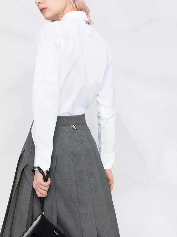 Thom Browne Pleated Midi Skirt