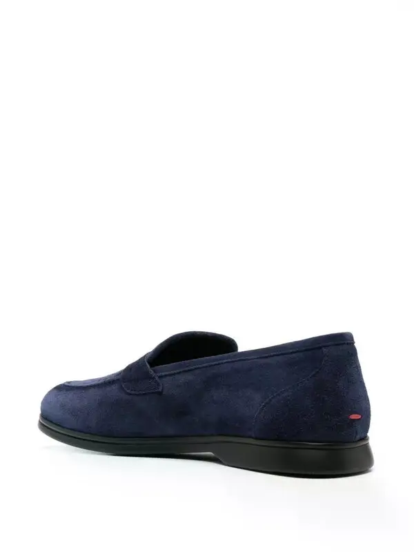 Kiton Tonal Stitching Almond-toe Loafers