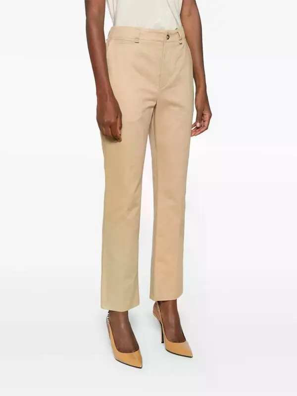 Saint Laurent Straight-leg Cotton Twill Trousers