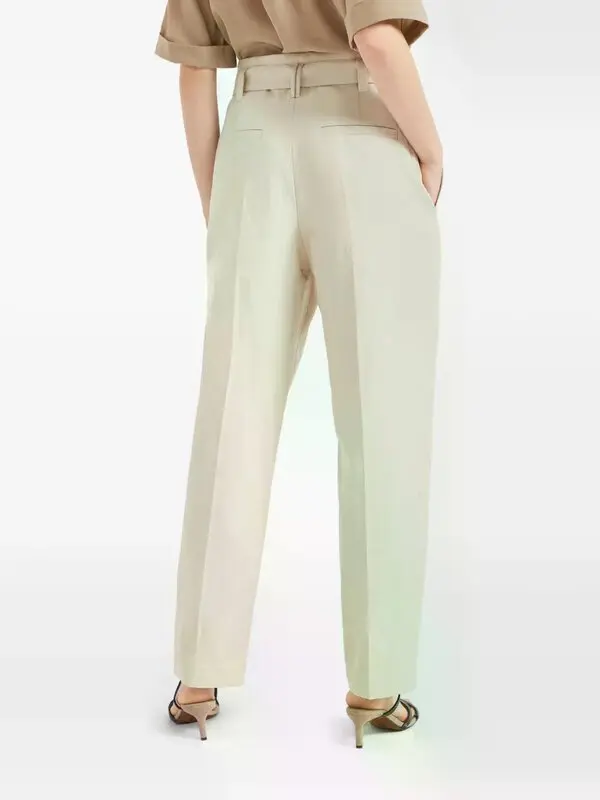 Brunello Cucinelli Belted Cigarette Trousers