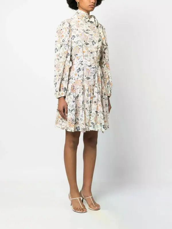 Ulla Johnson Floral Print Silk Dress
