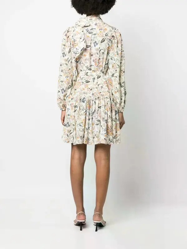 Ulla Johnson Floral Print Silk Dress