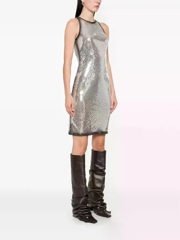 Attico Sequin-embellished Mini Dress