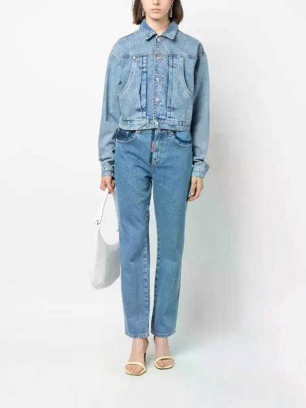Moschino Two-tone Straight-leg Jeans