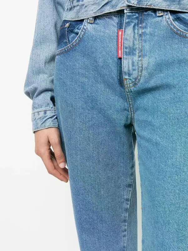 Moschino Two-tone Straight-leg Jeans