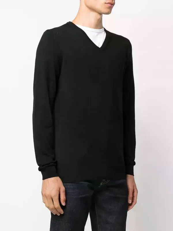 BOSS Virgin Wool V-neck Jumper