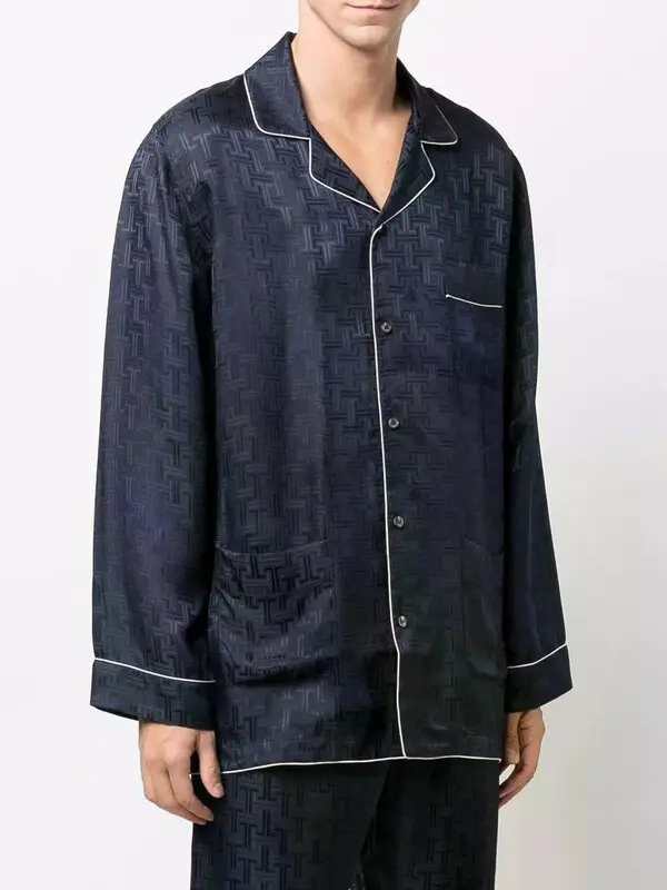LANVIN Logo-print Pajama Shirt
