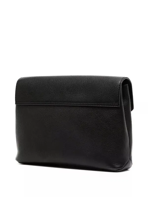 YU MEI Logo Plaque Crossbody Bag - Black
