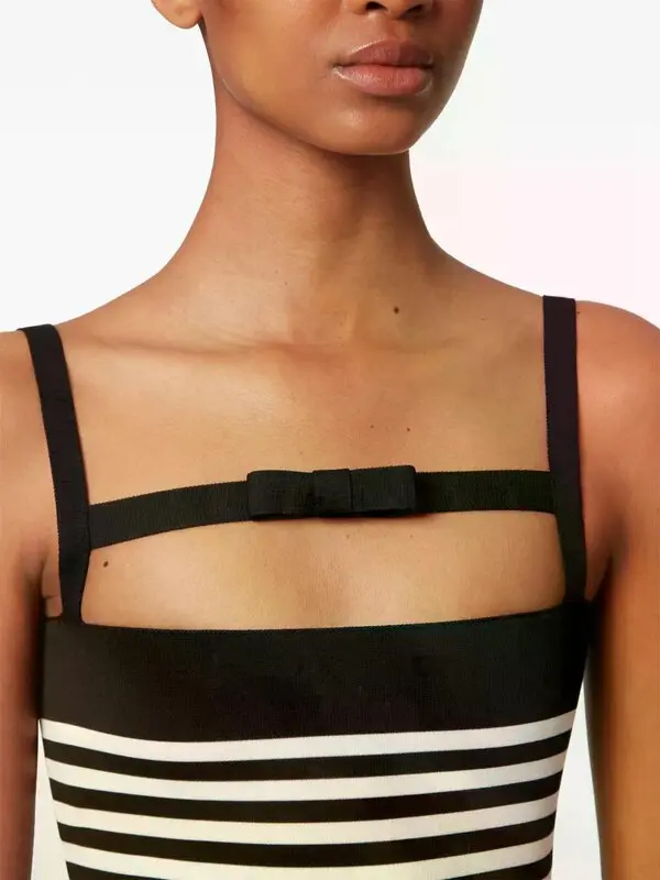 Nina Ricci Stripe Pattern Mini Dress