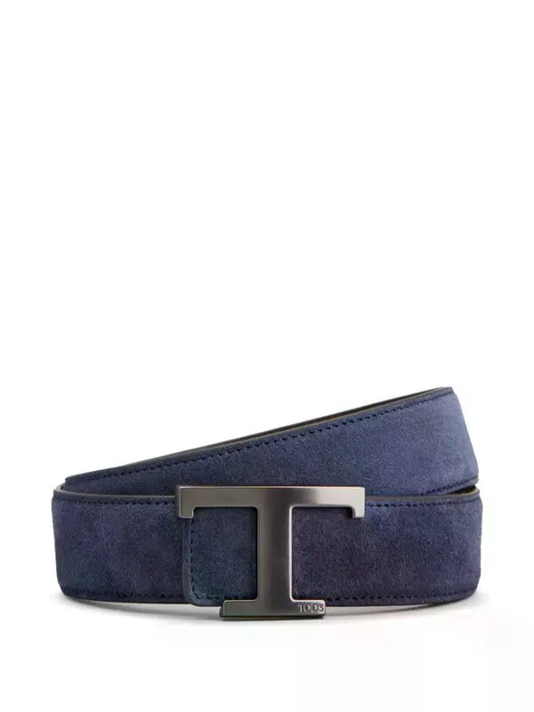 TOD'S Logo Buckle Belt - Blue