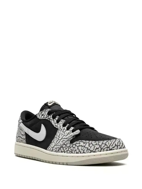 JORDAN Air 1 Low Elephant Print Sneakers - Black
