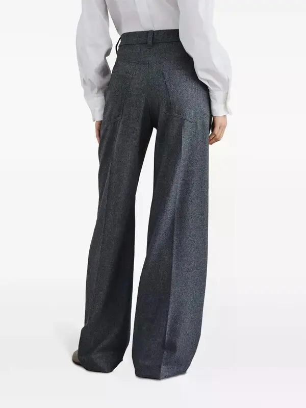 Brunello Cucinelli Wide-leg Tailored Trousers