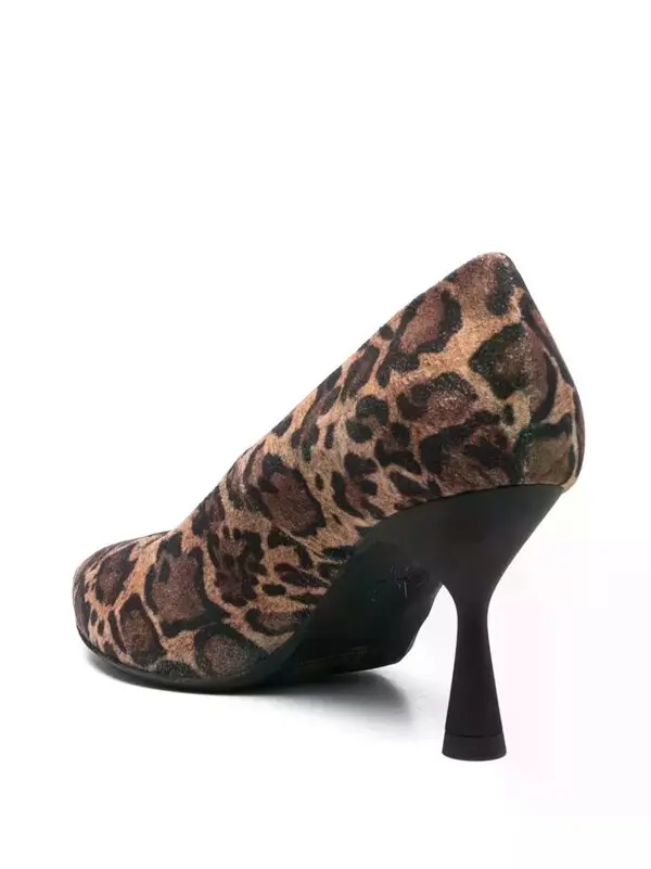 Agl Isolde 80mm Leopard-print Pumps