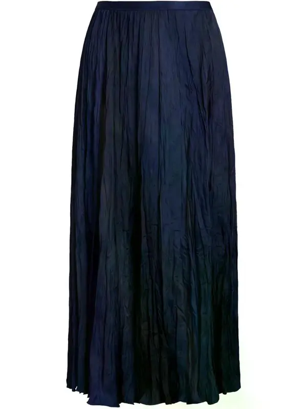 Polo Ralph Lauren Crinkled A-line Midi Skirt