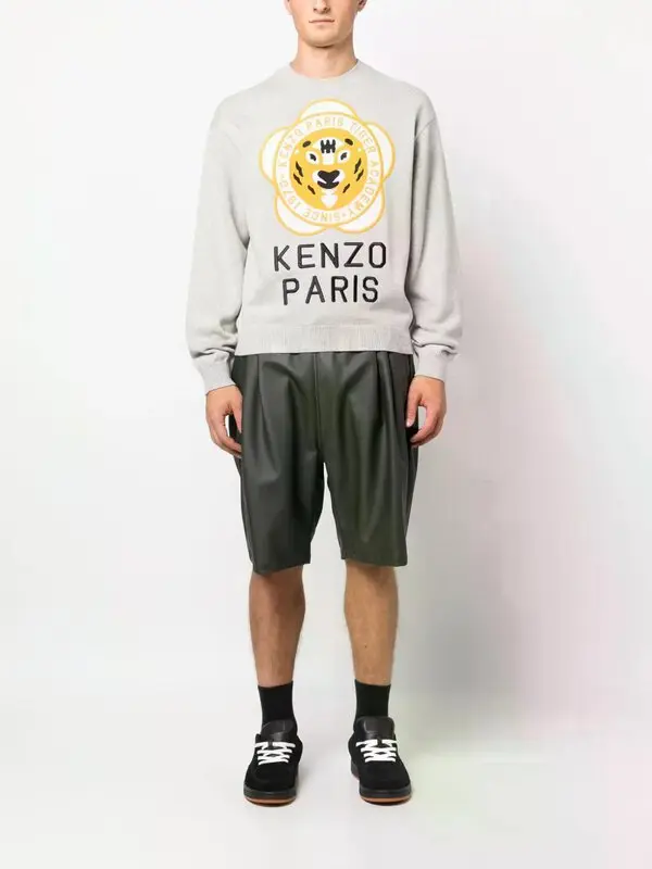 Kenzo Logo-patch Wool-cotton Jumper