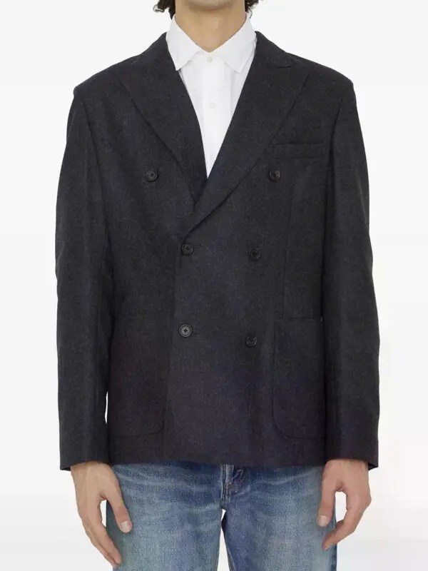 TONELLO Wool Double-breasted Blazer