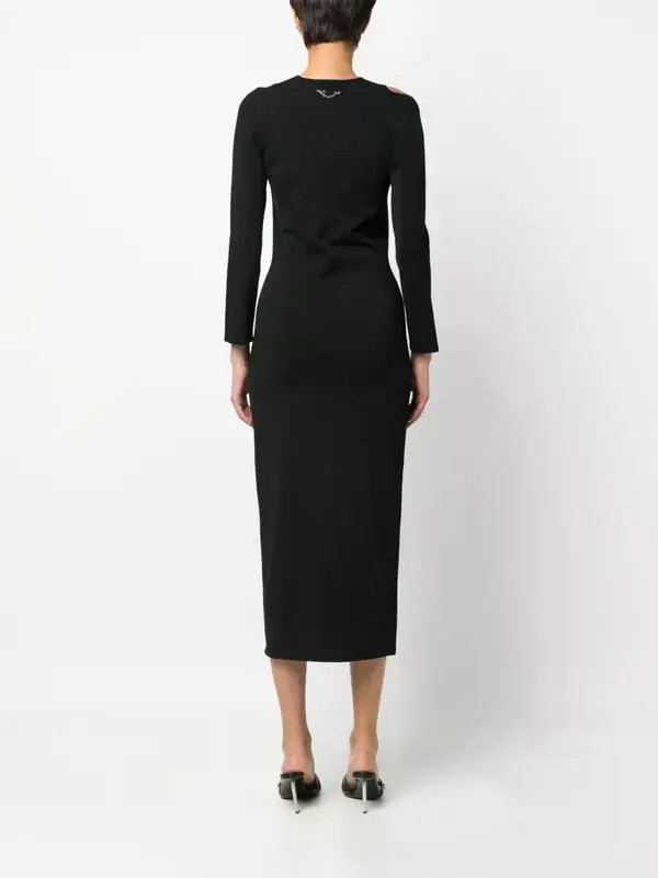 Dsquared2 Ribbed Knit Midi Dress