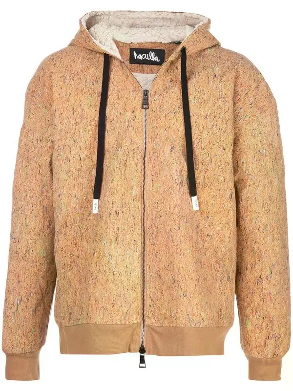 HACULLA. Drop Shoulder Illustrated Hoodie - Brown