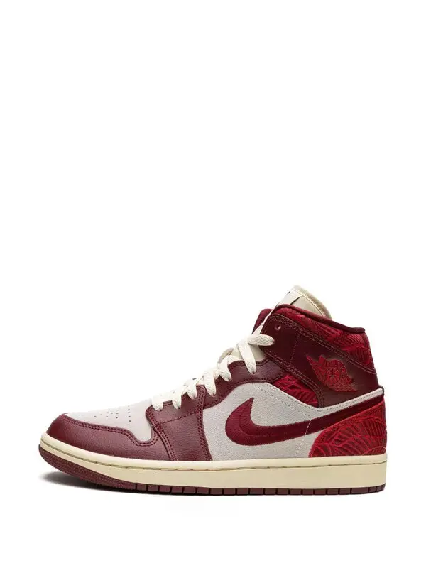 JORDAN Air 1 Mid Tiki Leaf Sneakers