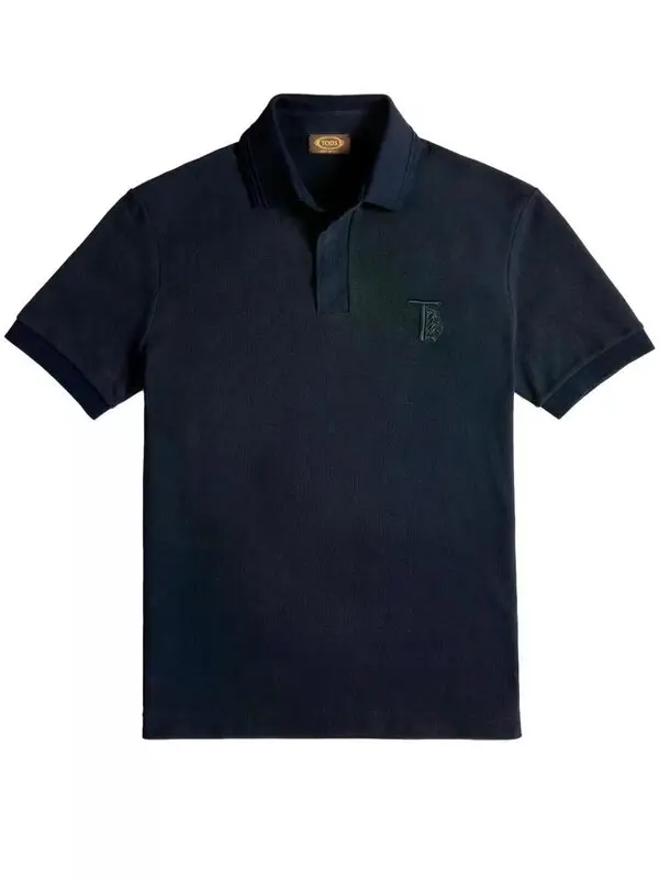 TOD'S Embroidered-logo Polo Shirt