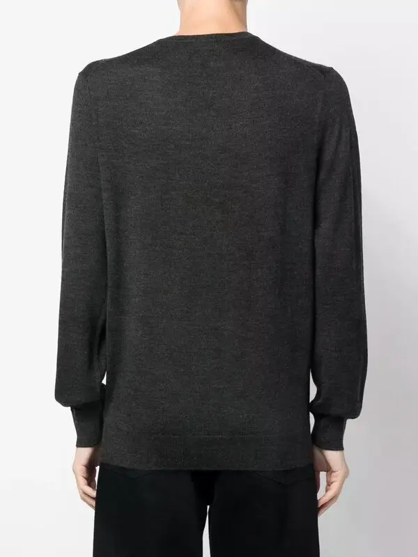 Polo Ralph Lauren Embroidered Pony Knit Jumper - Grey