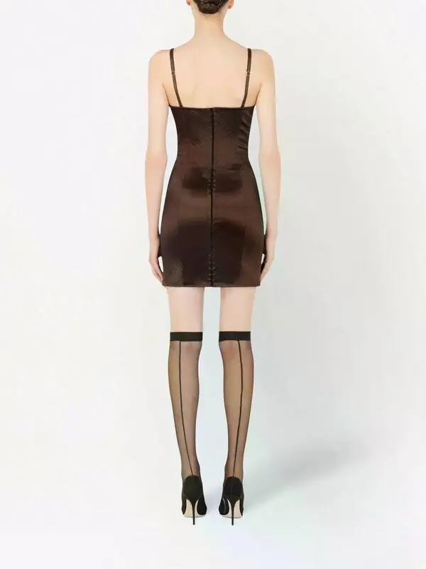 Dolce & Gabbana Satin Corset Mini Dress