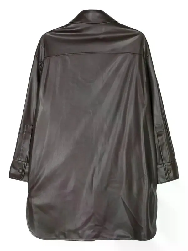Stella McCartney Faux-leather Overshirt - Brown