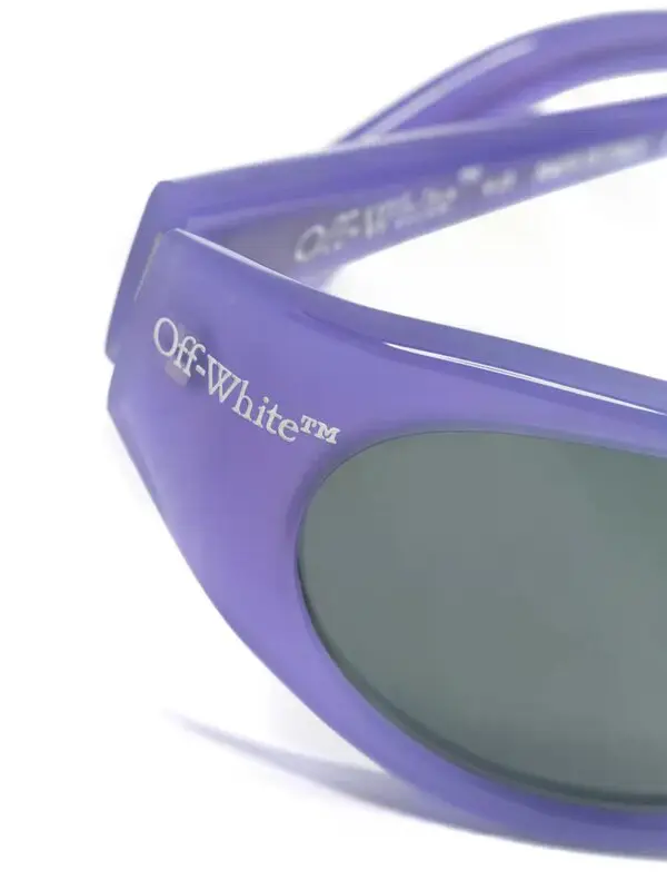 Off-White Napoli Round-frame Sunglasses - Purple