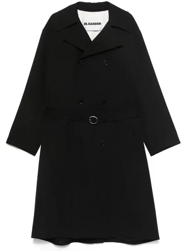 JIL SANDER Belted Double-breasted Coat