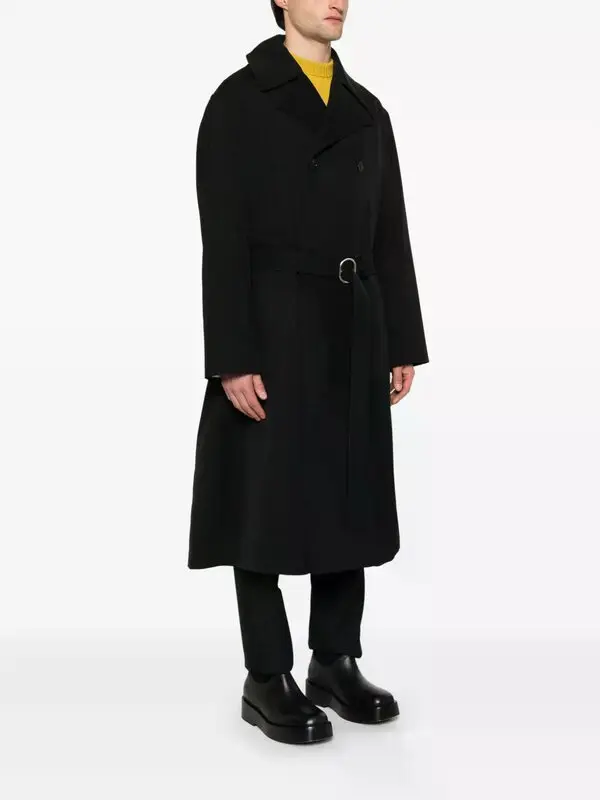 JIL SANDER Belted Double-breasted Coat