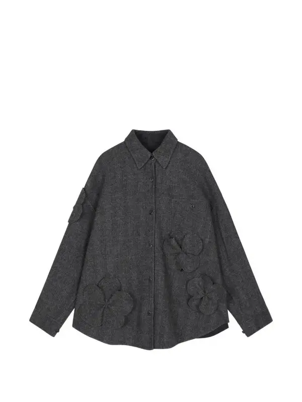 JNBY Floral Appliqué Jacket - Grey