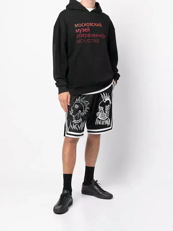 HACULLA. Ally Slogan Print Hoodie - Black
